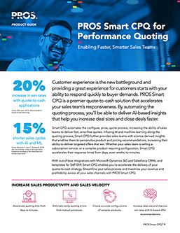 CPQ Software - Configure Price Quote Solutions | PROS